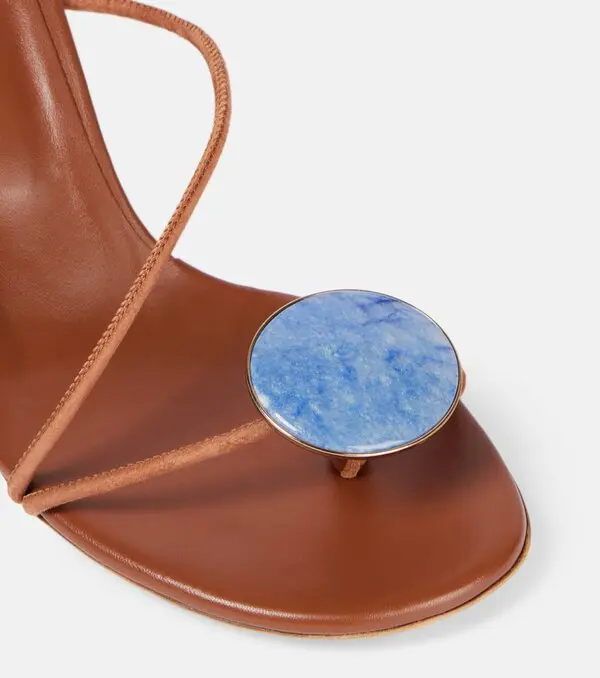 Christopher Esber Embellished Leather Heeled Sandals