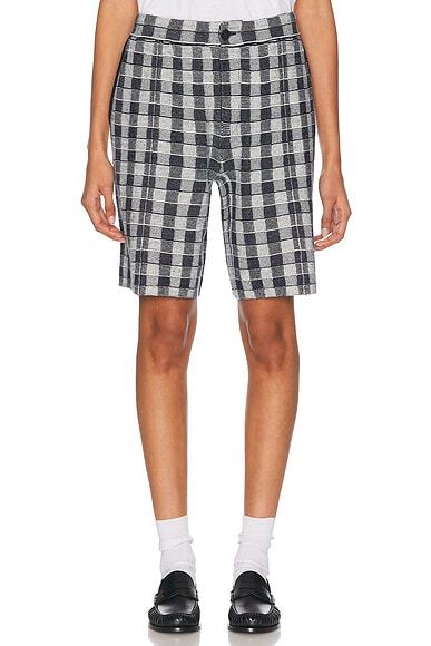 Guest In Residence Gingham Bermuda Shorts - Midnight Combo