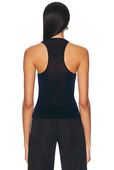 PRISCAVERA Velvet Racerback Tank Top