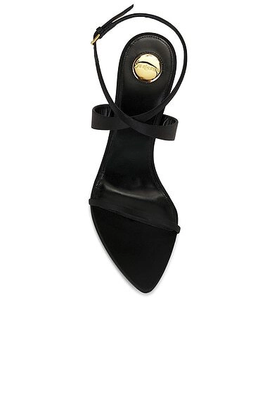 Saint Laurent Gippy Wedge Sandal - Nero