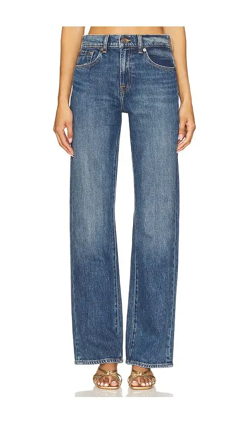 7 For All Mankind Tess Wide Leg Jeans - Blue