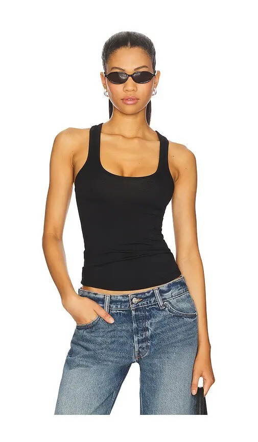 EB DENIM Lucy Racerback Tank - Black