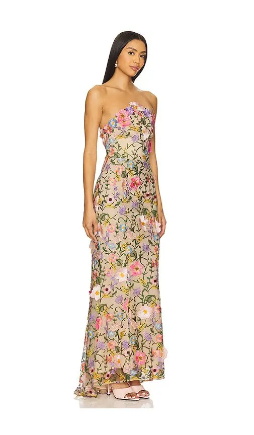 ELLIATT Nydia Floral Embroidered Gown