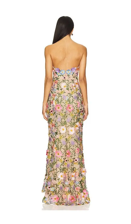 ELLIATT Nydia Floral Embroidered Gown
