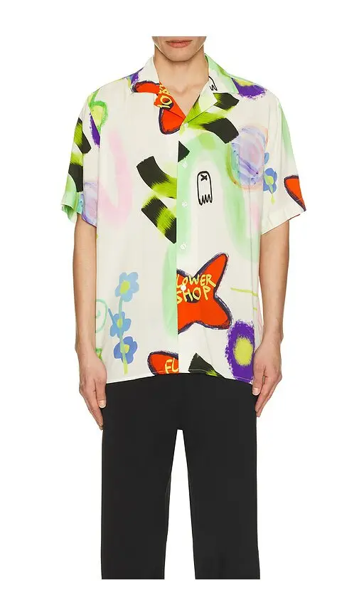 Oas Flower Shop Viscose Shirt In . Also - Multi