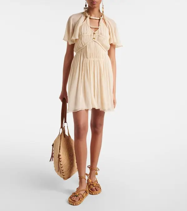 AQUAZZURA Tropical Rope Embellished Raffia Sandals
