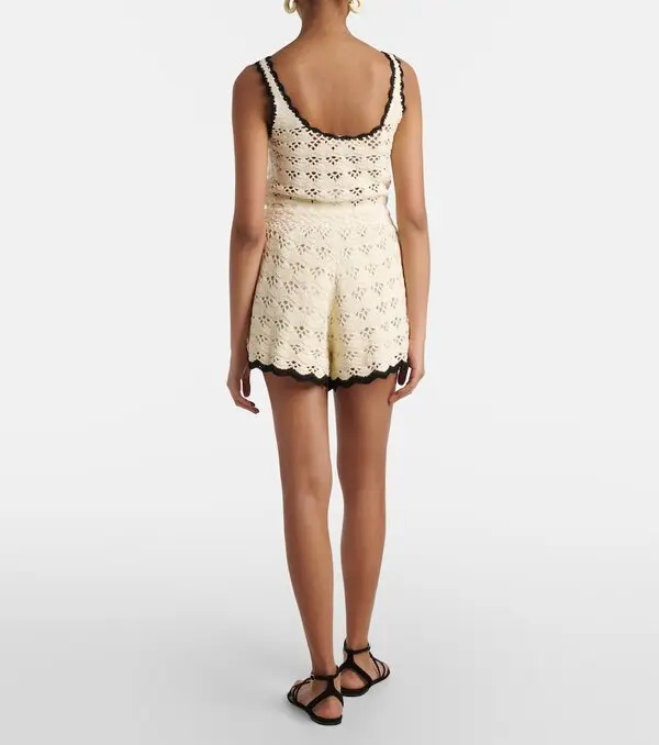 Zimmermann Rhiannon Crochet Shorts - White