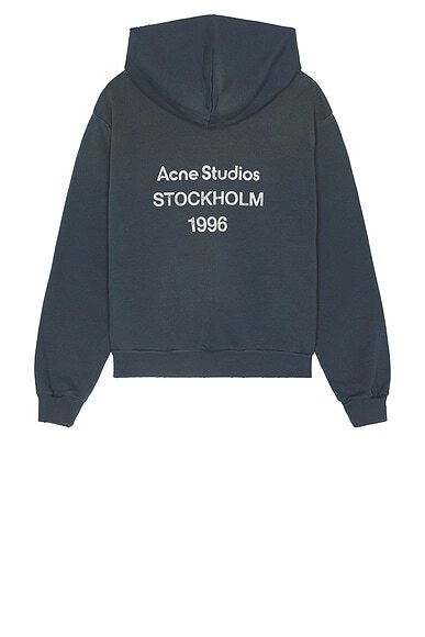 Acne Studios Hooded Terry Sweatshirt - Deep Blue