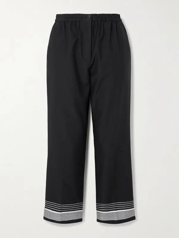 JOSEPH Tottenham Cropped Straight-leg Pants