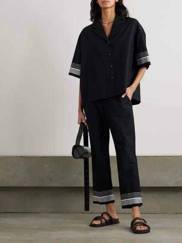 JOSEPH Tottenham Cropped Straight-leg Pants