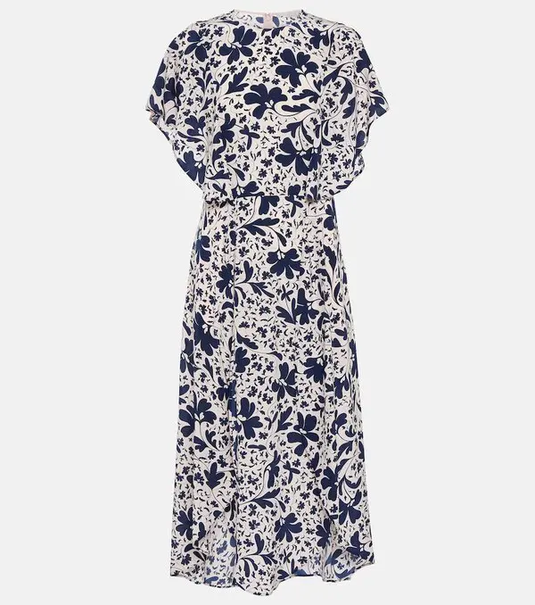 Stella McCartney Floral Silk Midi Dress - Multicoloured