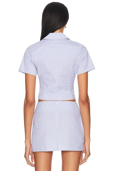ALFIE Sulta Top - Blue Checkered