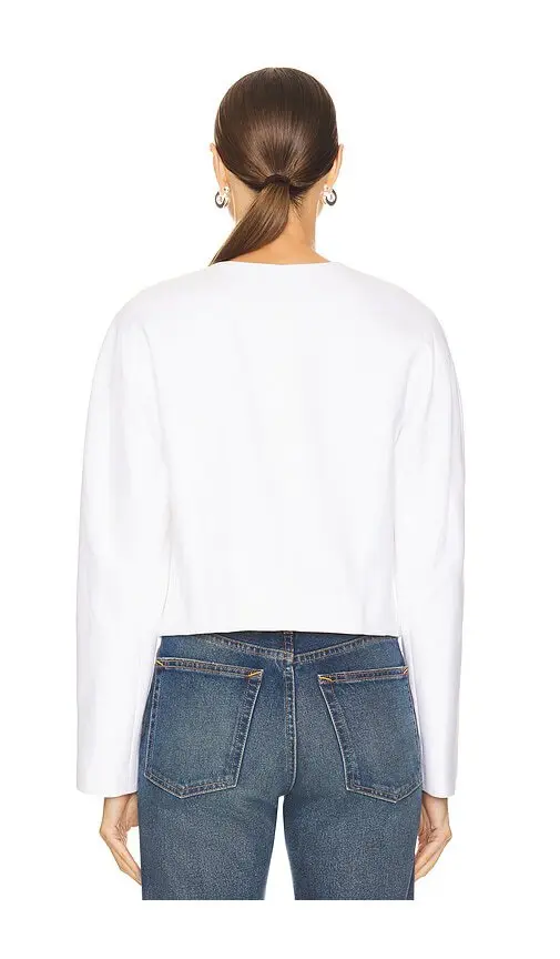 Vince Collarless Jacket In . Also