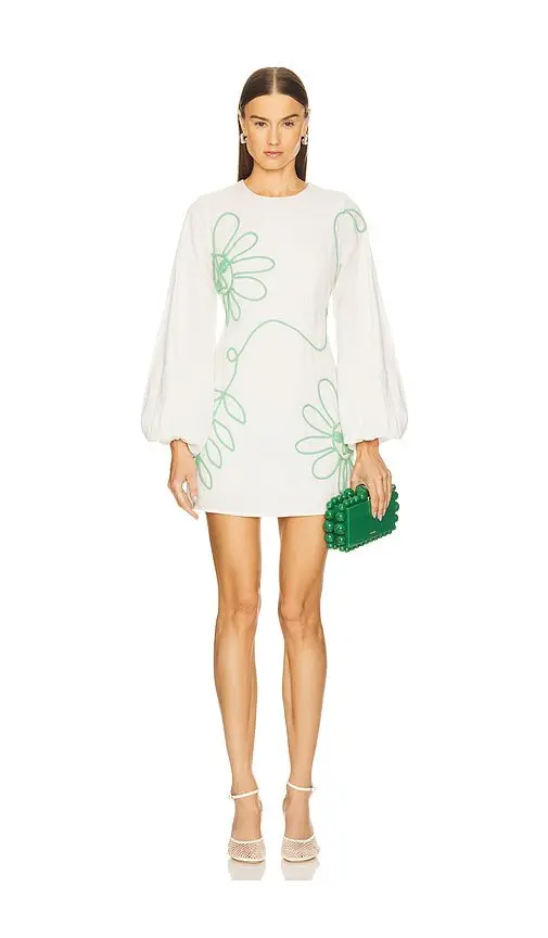 THE WOLF GANG Luna Mini Dress - Ivory