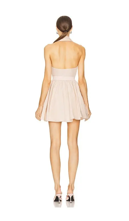 Norma Kamali Halterneck Mini Dress - Blush