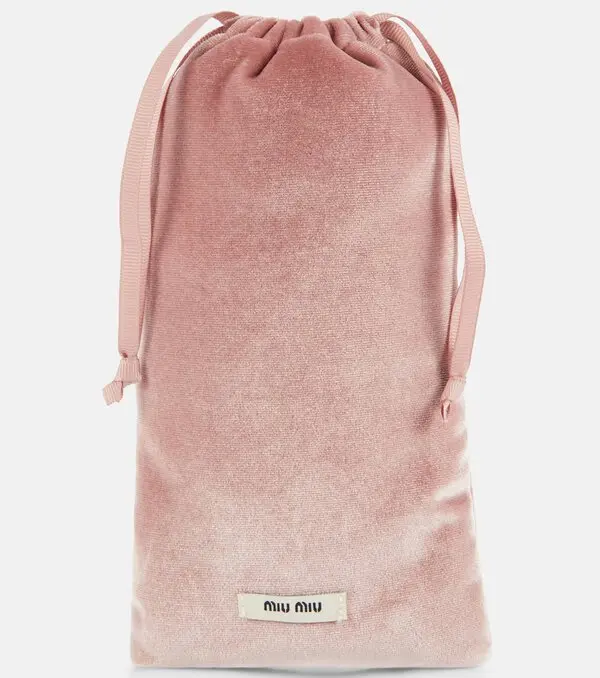 Miu Miu Logo Rectangular Sunglasses