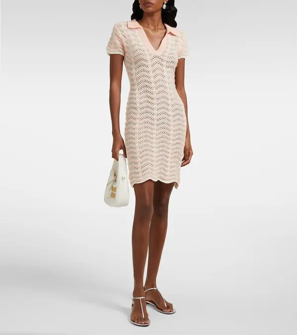 BANANHOT Coco Striped Cotton-blend Minidress