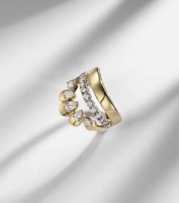 Yeprem 18kt Yellow Ring With Diamonds