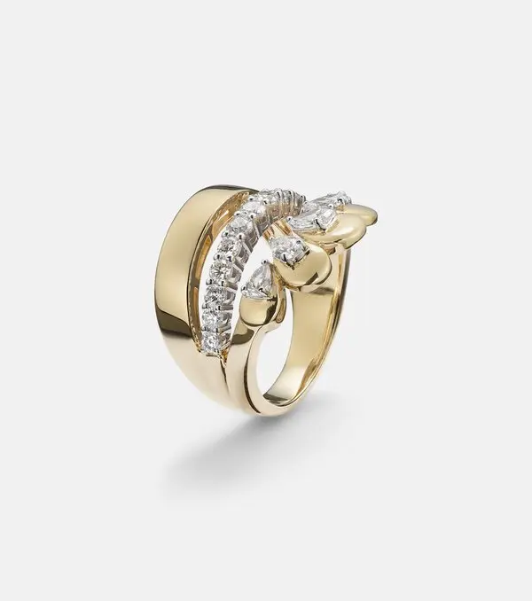 Yeprem 18kt Yellow Ring With Diamonds