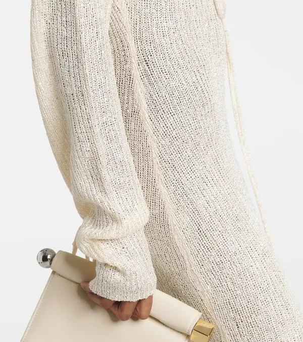 BANANHOT Kyle Sequined Knitted Maxi Dress