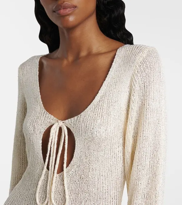BANANHOT Kyle Sequined Knitted Maxi Dress