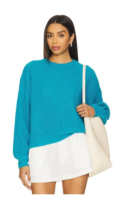 American Vintage Crashway Cropped Sweater - Blue