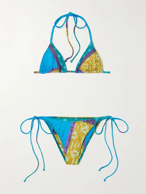DONDE ESTEBAN Estrellitas Printed Bikini - Blue