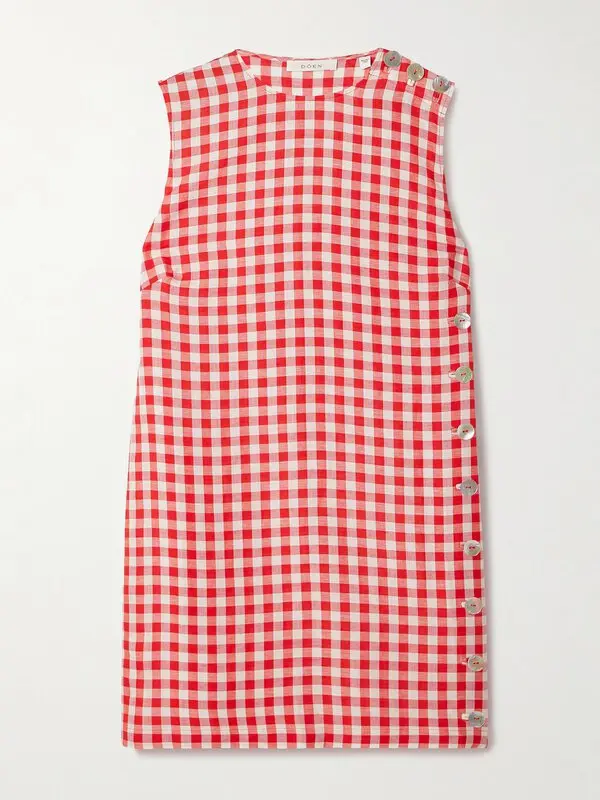 DÔEN Coraline Gingham Mini Dress