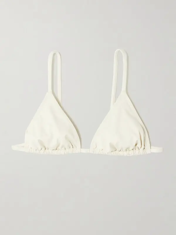 ST. AGNI Recycled Triangle Bikini Top - Neutrals