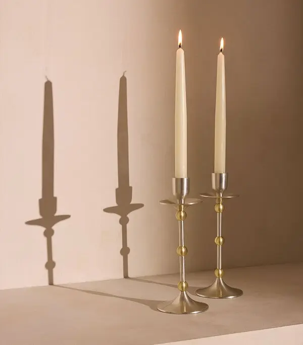 SOHO HOME Medium -plated Cilia Candlestick Holder