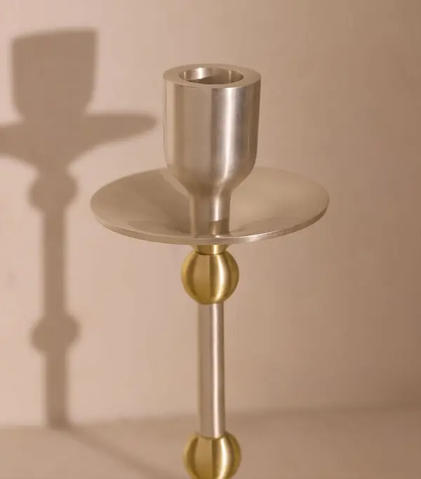 SOHO HOME Medium -plated Cilia Candlestick Holder