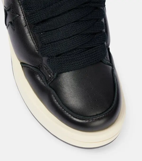 Rick Owens X Converse Turbowpn Leather Sneakers - Black