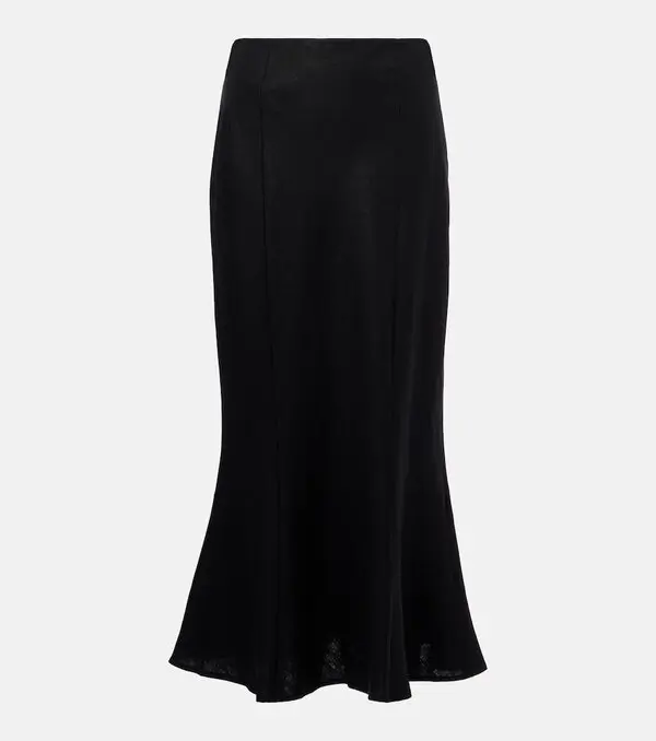 Faithfull The Brand Linen Midi Skirt