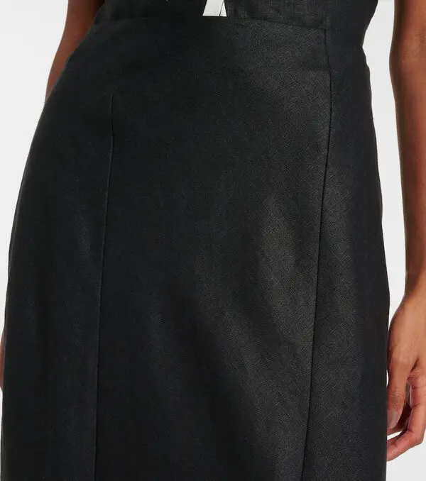 Faithfull The Brand Linen Midi Skirt