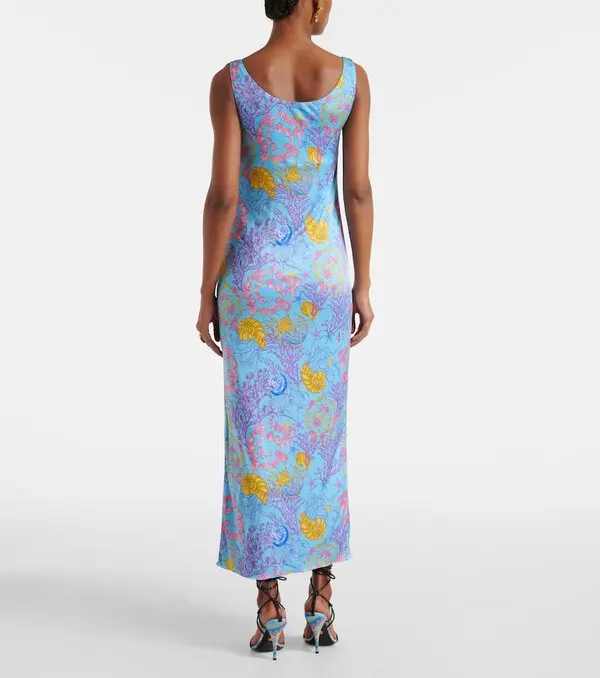 Versace Draped Jersey Gown