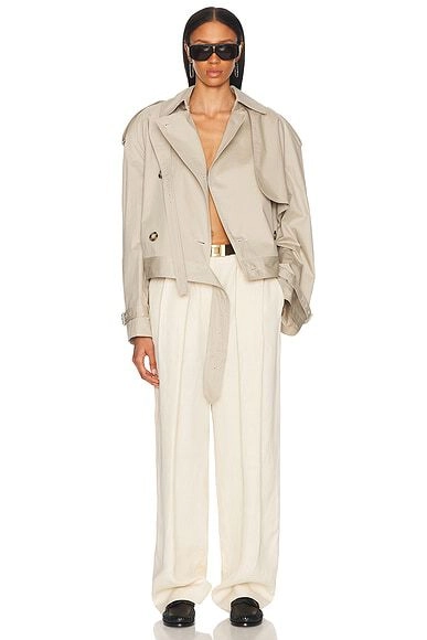 Stella McCartney Light Cotton Short Trench Coat