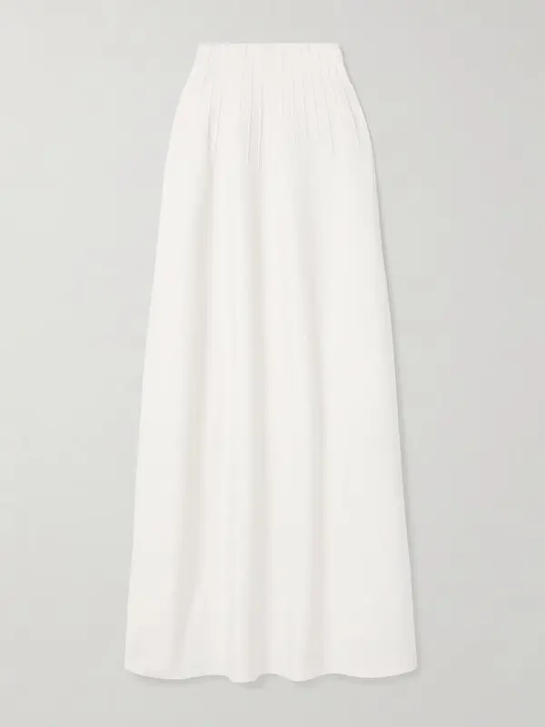 Gabriela Hearst Annamaria Silk Maxi Skirt - Ivory