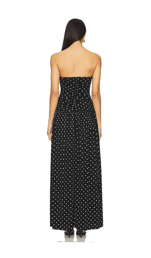 MORE TO COME Strapless Ruched Maxi Dress