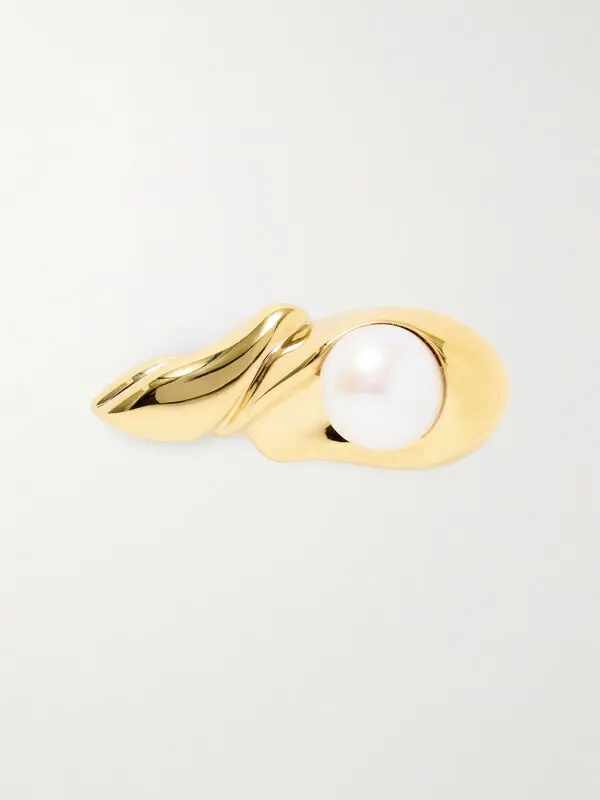 Completedworks Plated Pearl Hair Clip - Gold