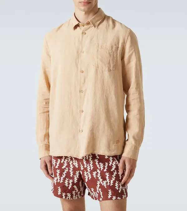 Vilebrequin Linen Shirt - Brown
