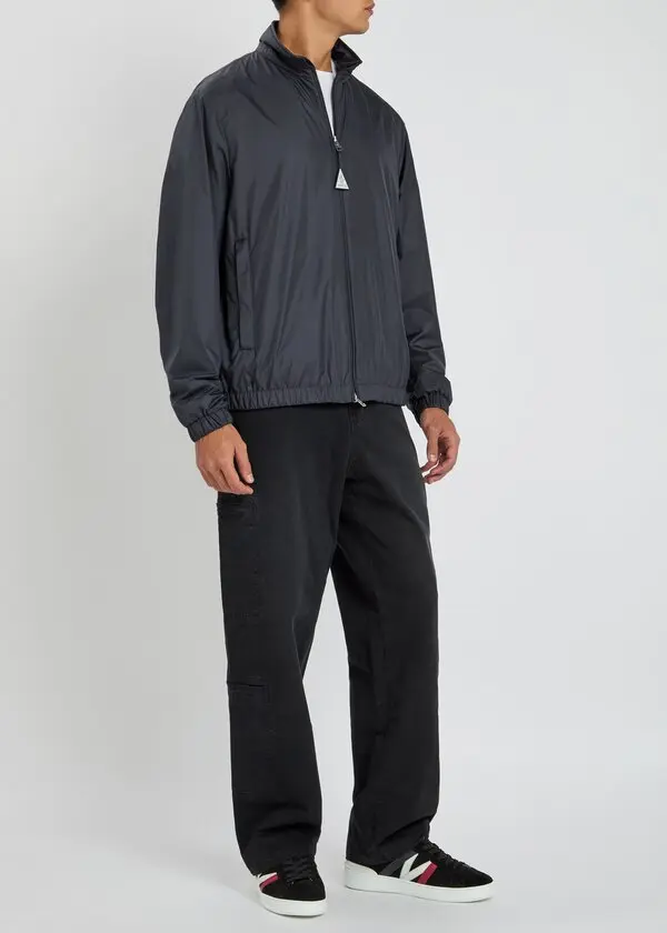 Moncler Meidassa Shell-satin Zip-up Jacket - Navy