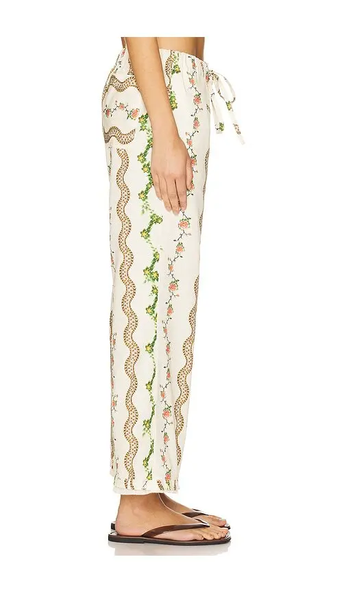 SIEDRES Savina Printed Cotton Poplin Pants