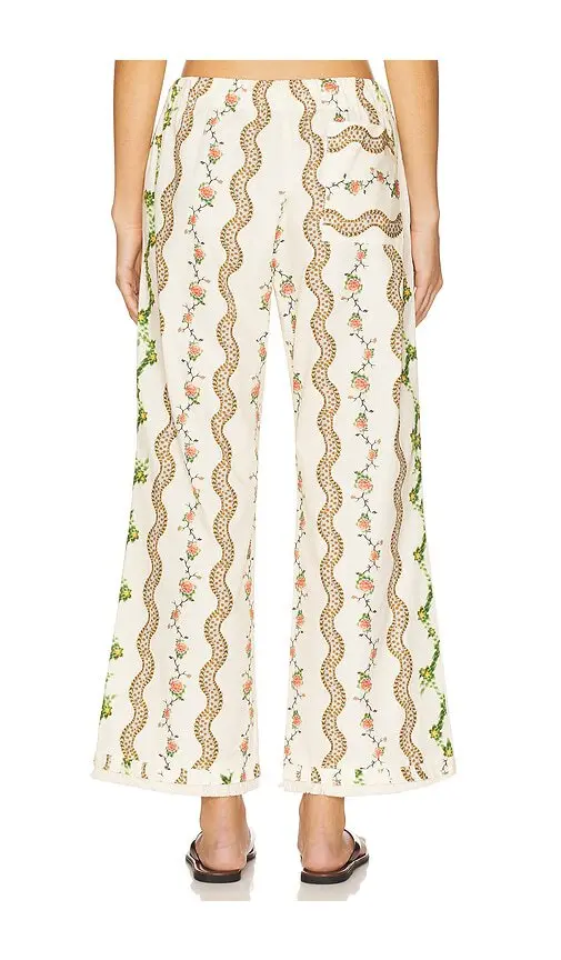 SIEDRES Savina Printed Cotton Poplin Pants