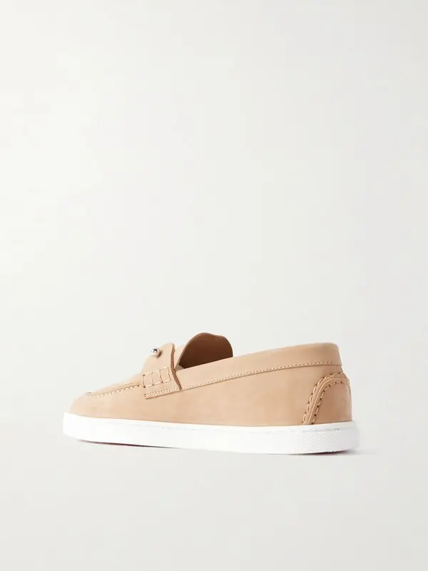 CHRISTIAN LOUBOUTIN Chambeliboat Suede Loafers