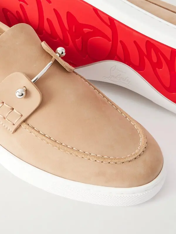 CHRISTIAN LOUBOUTIN Chambeliboat Suede Loafers