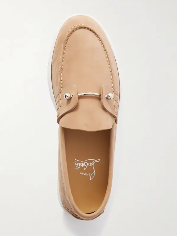 CHRISTIAN LOUBOUTIN Chambeliboat Suede Loafers