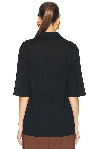 Saint Laurent Short Sleeve Polo Top