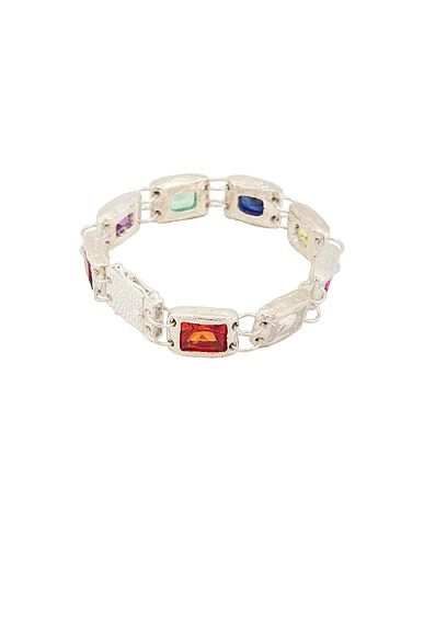 BLEUE BURNHAM Rose Bracelet In Sterling Silver With Crystals