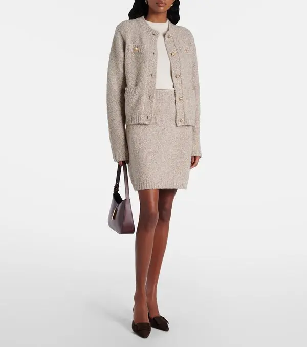 Jardin Des Orangers Cashmere-blend Cardigan With Button Fastening And Side Pockets - Beige