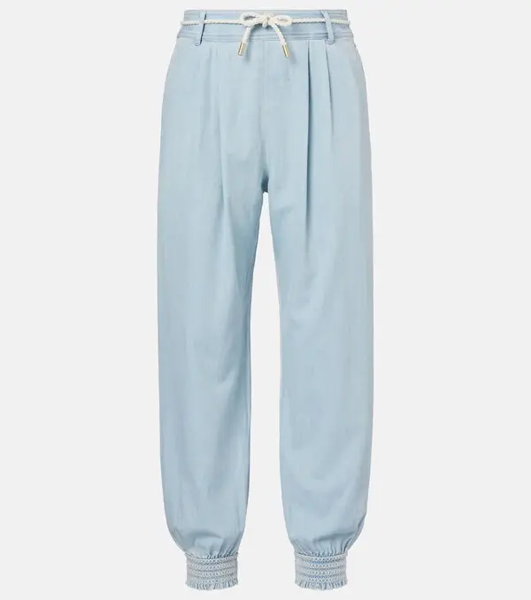 Zimmermann Ascension Tapered Jeans In Ice Storm